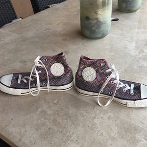Converse | Shoes | Fun Pattern High Top Converse | Poshmark